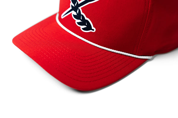 Throwback cap - Red / Black - topthreads