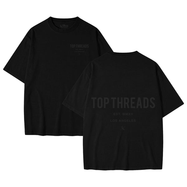 Rep Tee - Black Black - topthreads