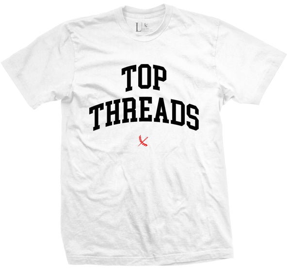 Top Threads Block Tee - White - topthreads