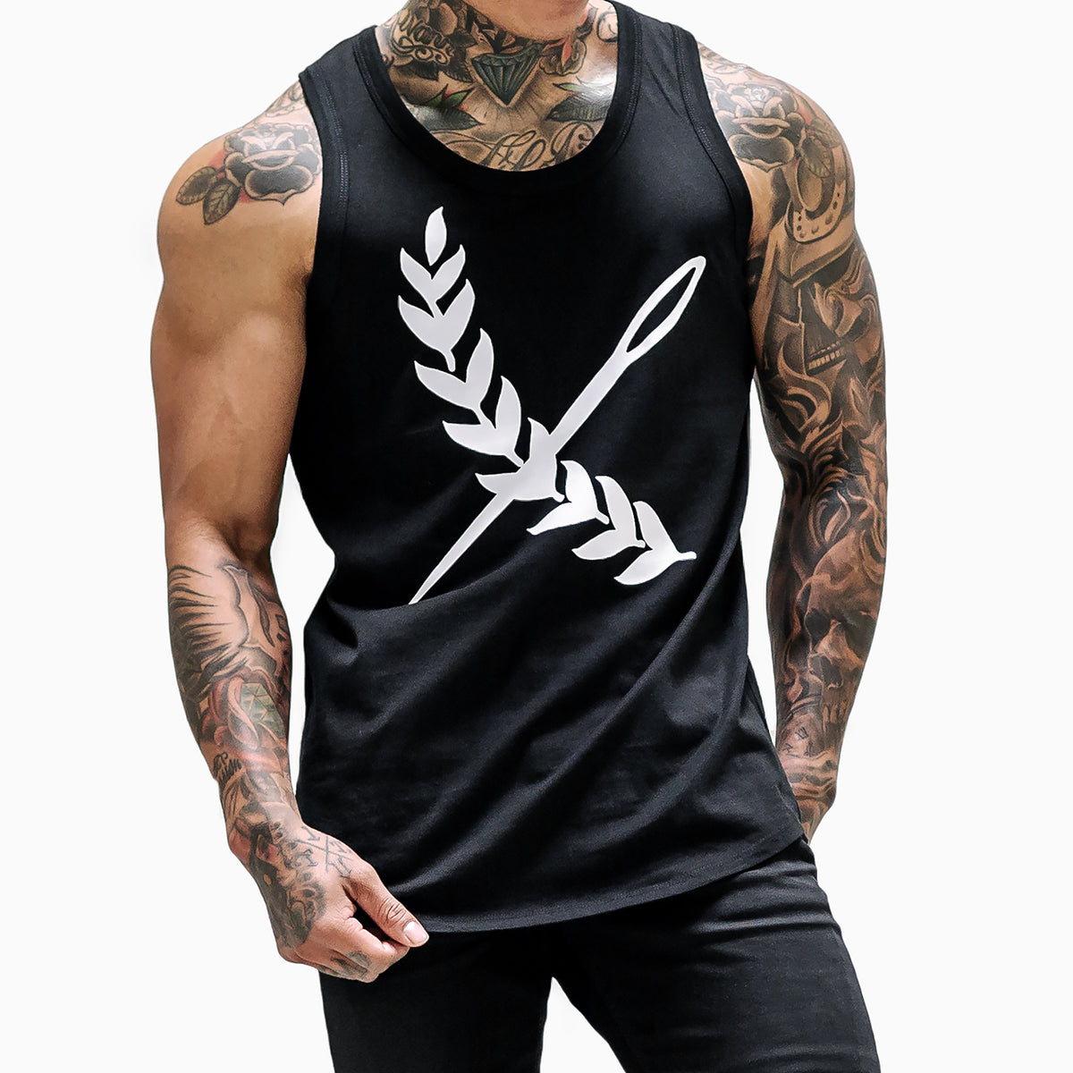 Oversized Imperial Tank- Black - topthreads