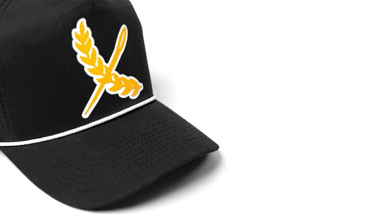 Throwback cap - Black / Gold - topthreads