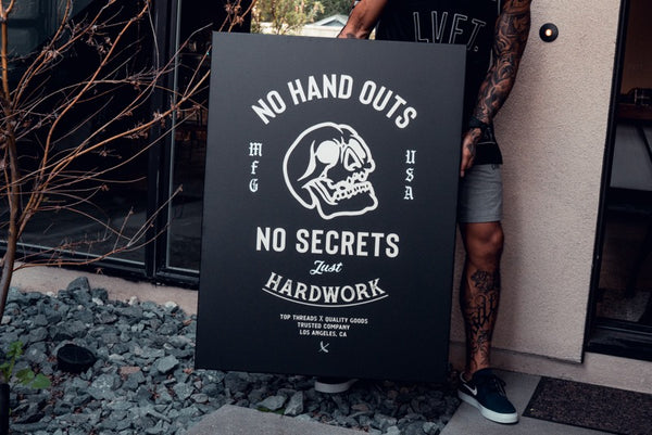 No Handouts Canvas - topthreads