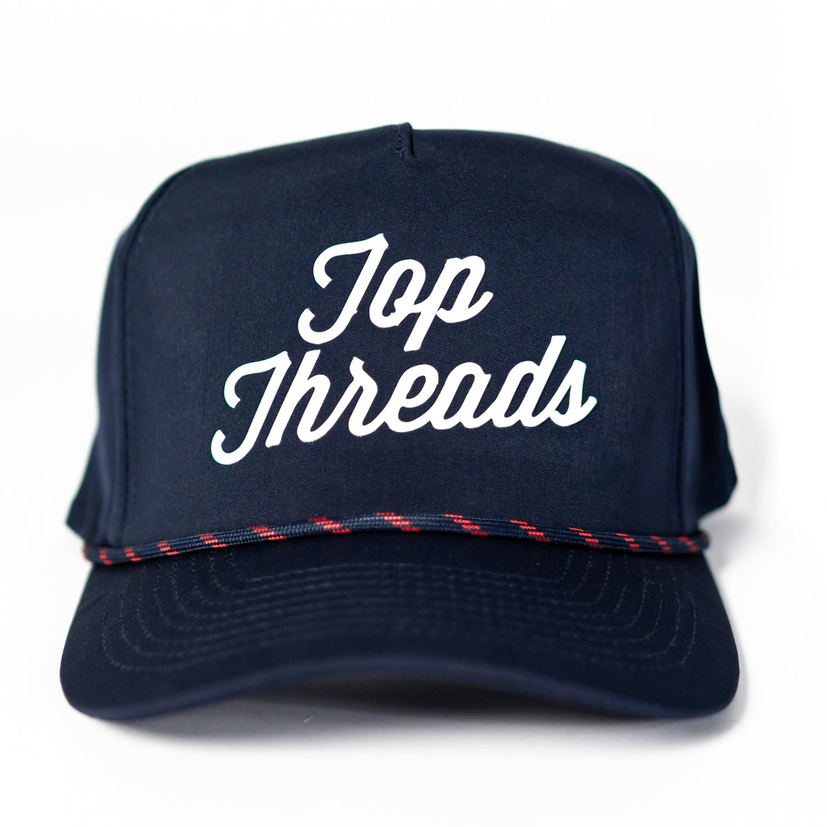 Wedge 5 Panel Cap - Navy - topthreads